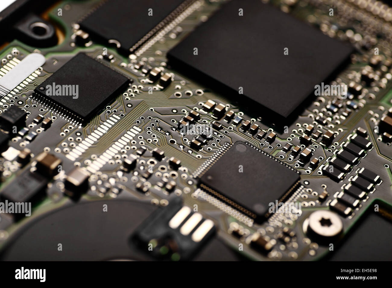 Horizontal shot of an electronic micro circuit Stock Photo - Alamy