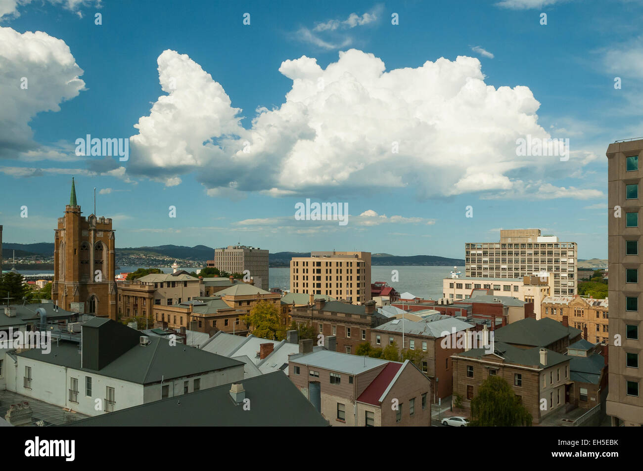 Skyline of Hobart, Tasmania, Australia Stock Photo - Alamy