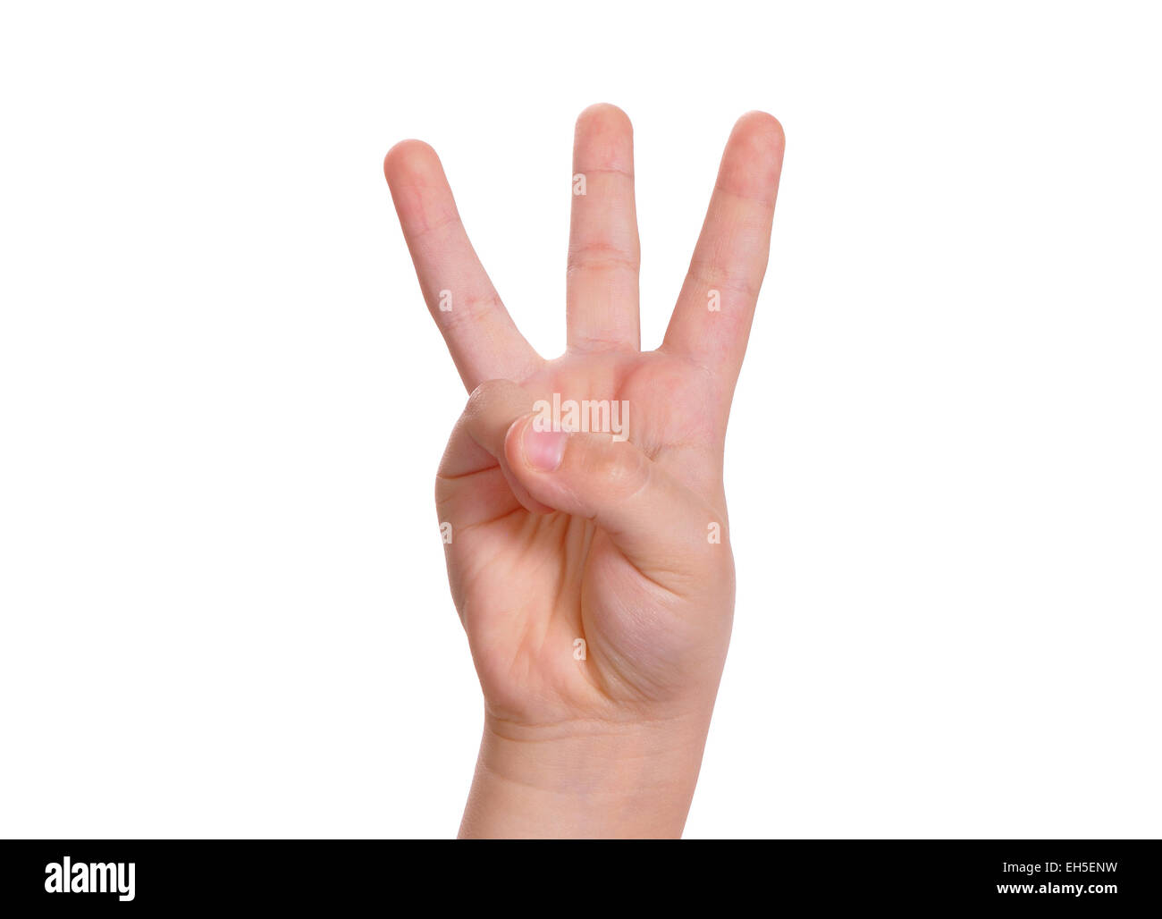 Hand three fingers white hi-res stock photography and images - Alamy