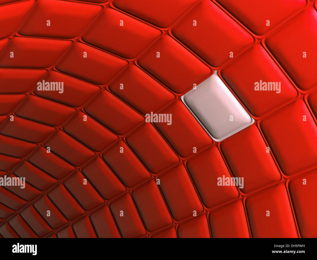 Uniqueness: Red leather pattern arch shape with unique segment Stock ...