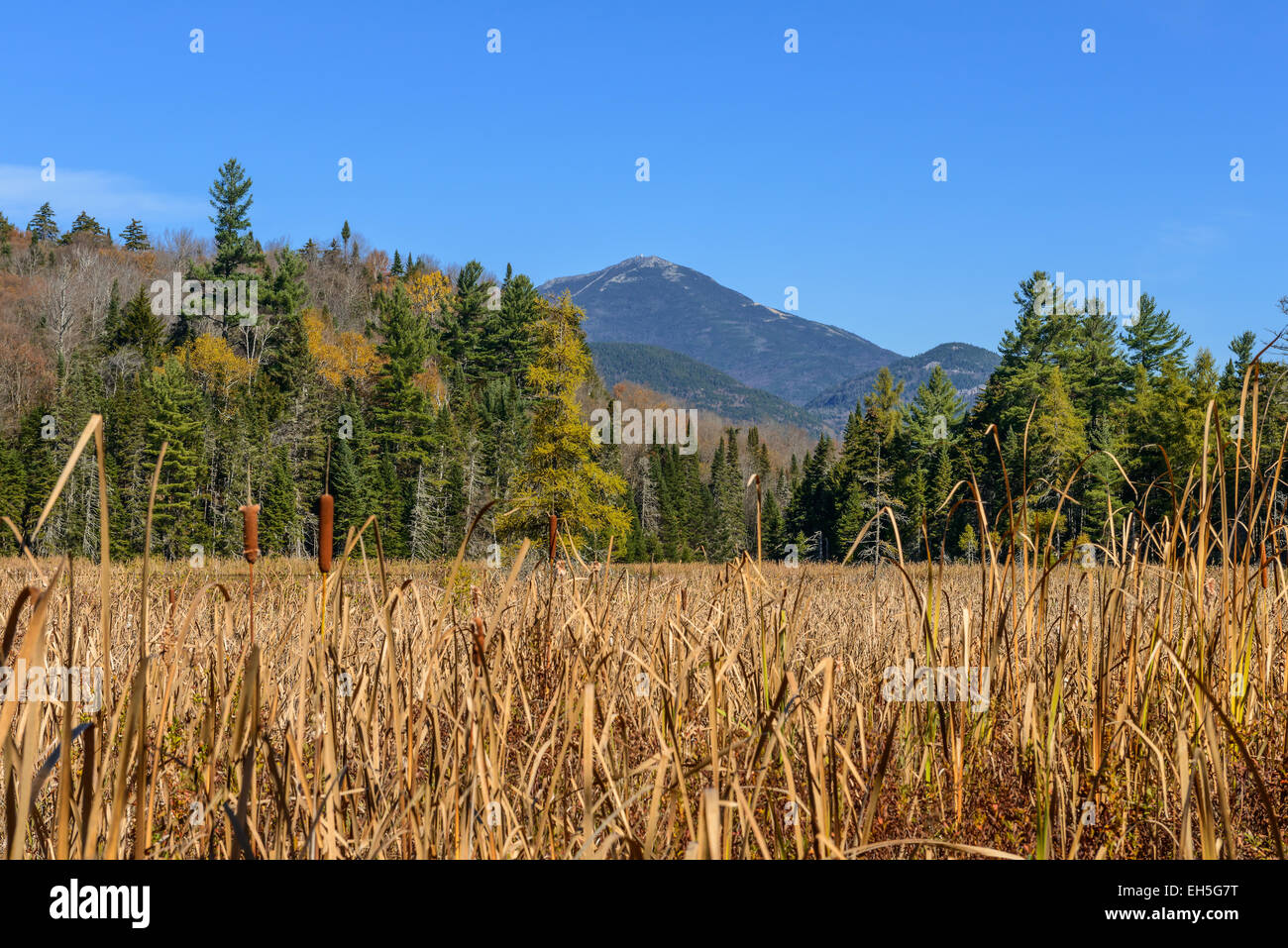 whiteface mountain autumn scenery-lake placid Stock Photo - Alamy