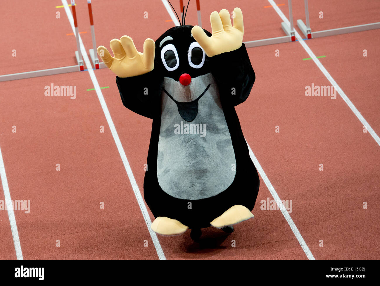 Prague, Czech Republic. 7th March, 2015. The little Mole named Krtek ...