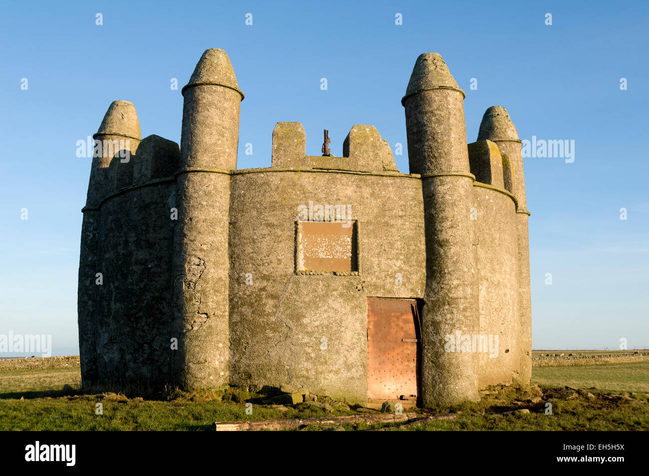 Harold's Tower mausoleum, 'The burial place of the Sinclairs of Ulbster ...