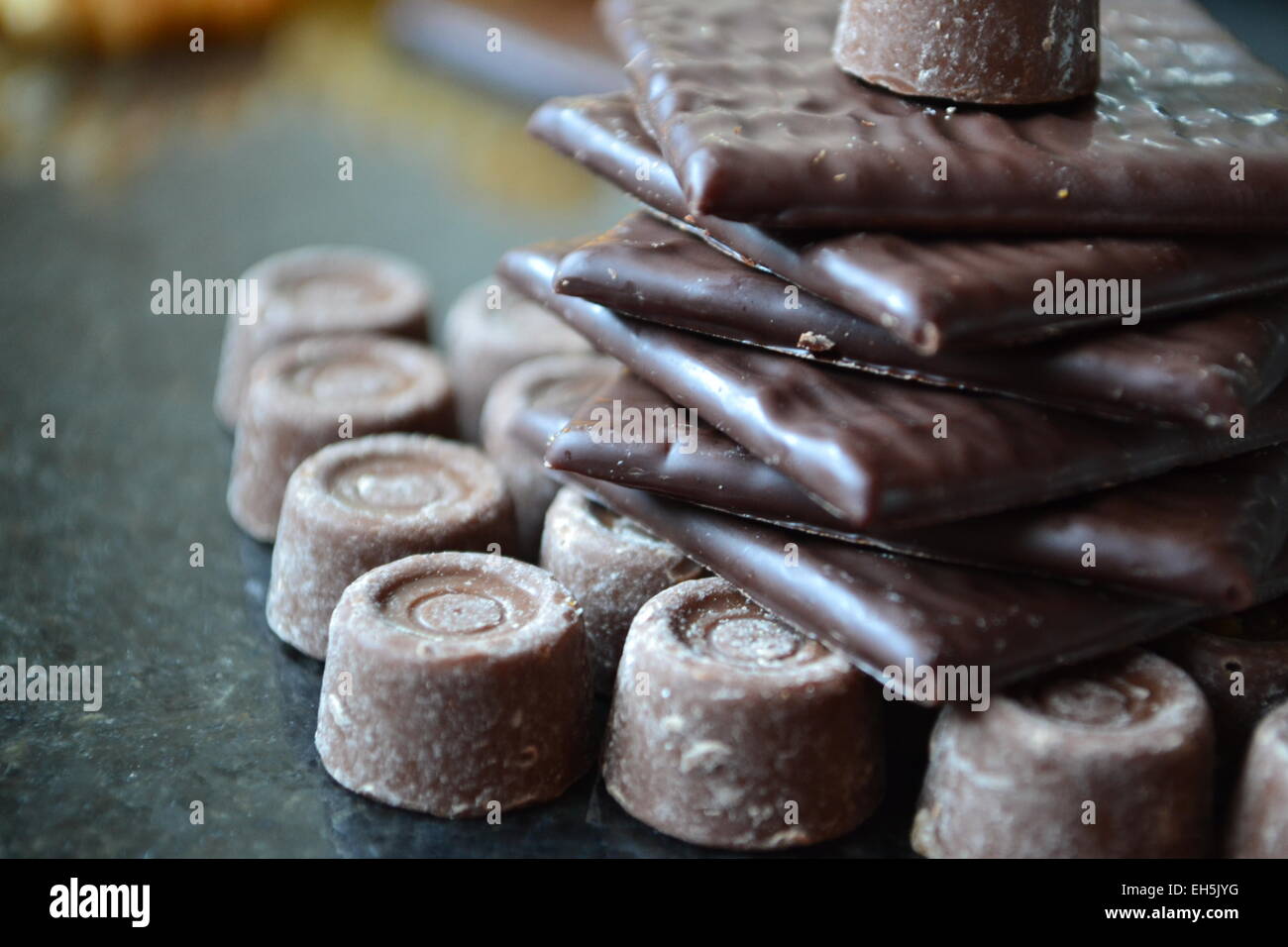 Assembled sweet stack Stock Photo - Alamy