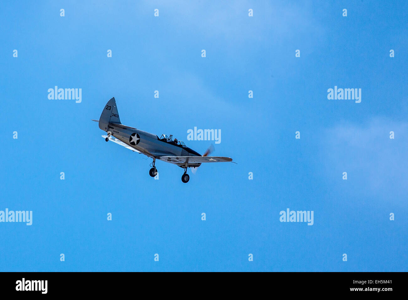 A Fairchild PT-19 trainer aircraft at the Wings Over Camarillo Air Show ...