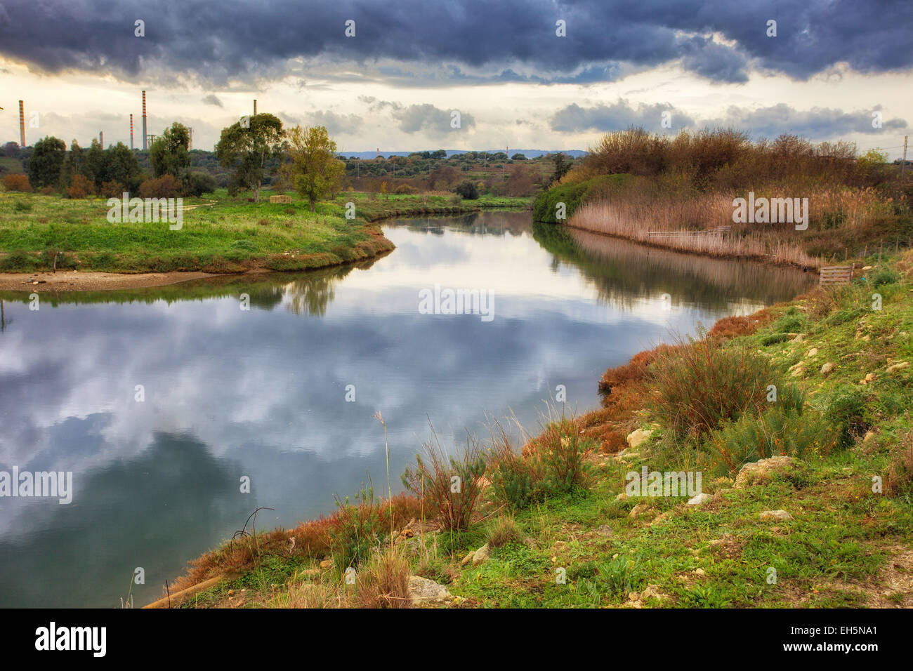 Mulinello river, Sicily landscape Stock Photo - Alamy