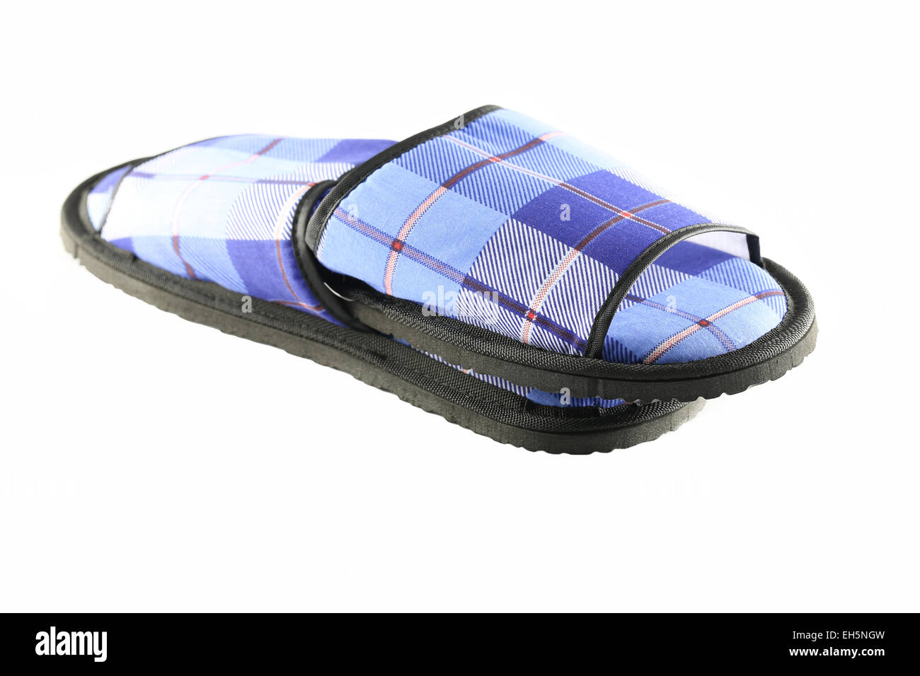 Blue Slippers isolated on white background Stock Photo - Alamy