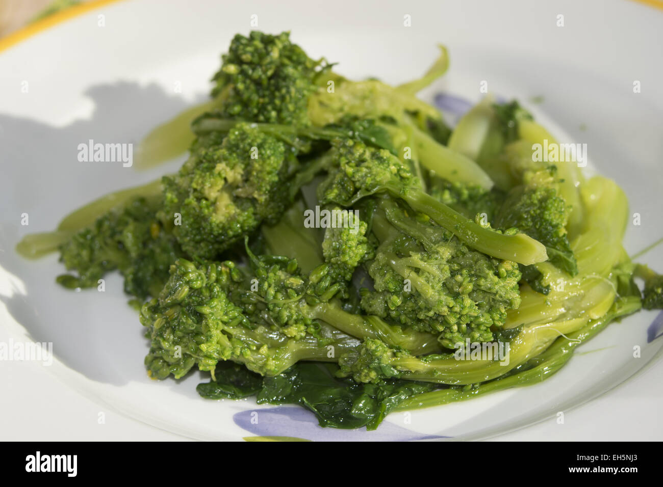 traditional dish of Apuleia: stewed turnip greens Stock Photo - Alamy