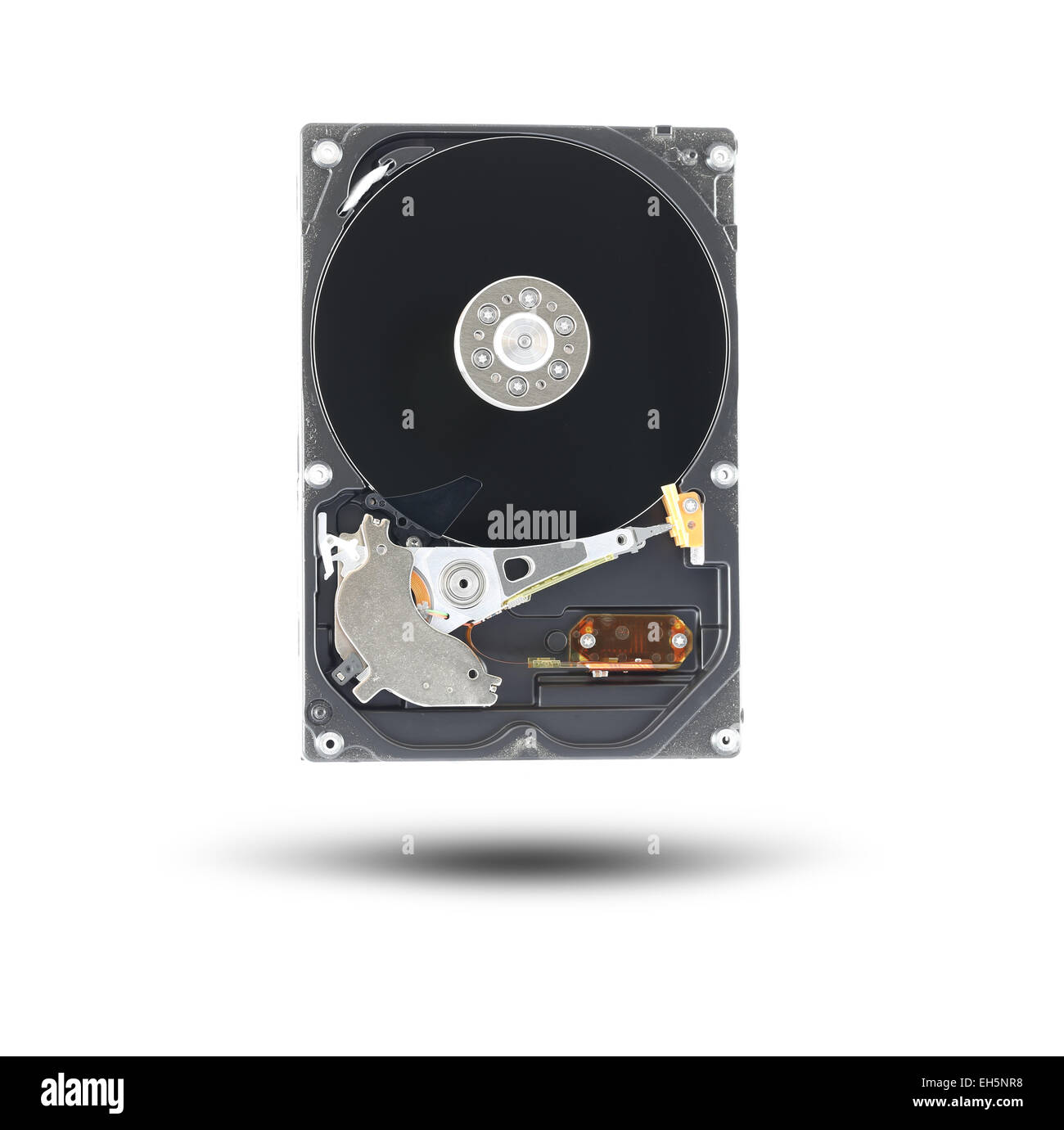 Black Hard disk isolated on white background Stock Photo - Alamy
