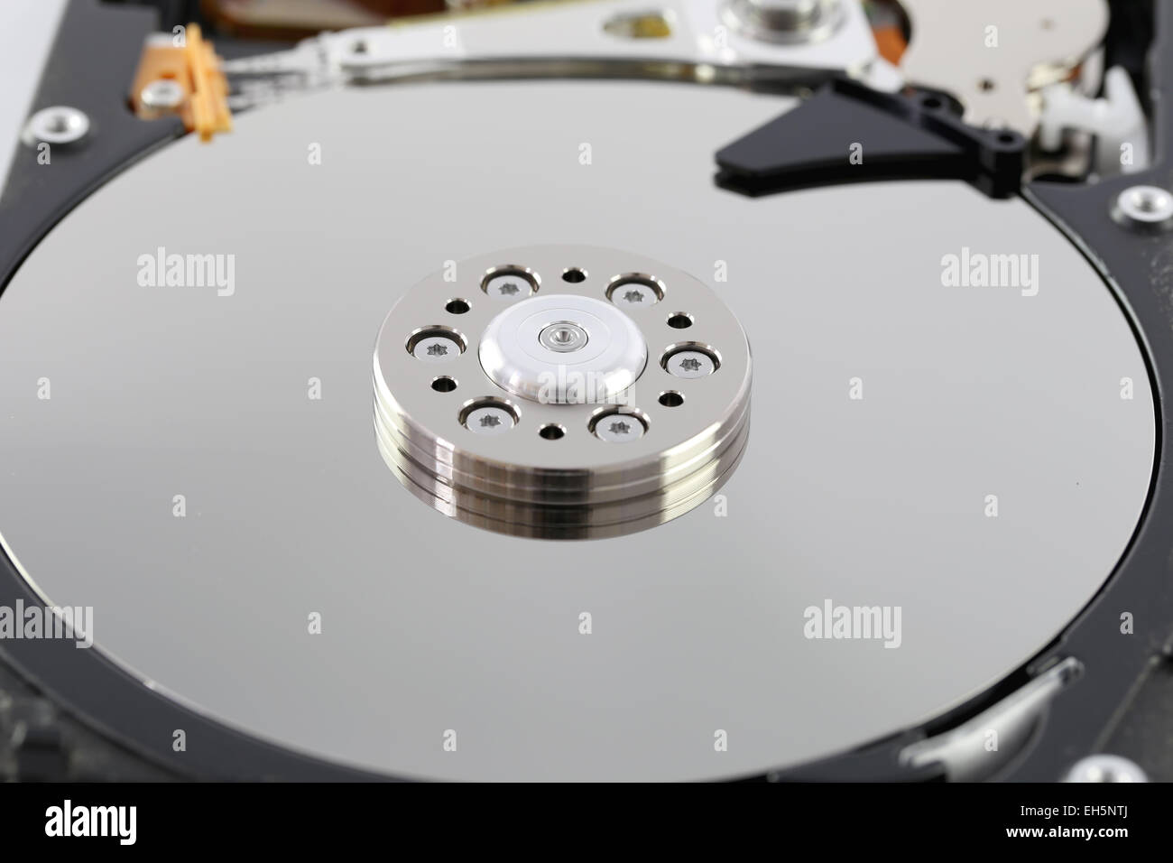 Black Hard disk in macro style for technology background Stock Photo ...