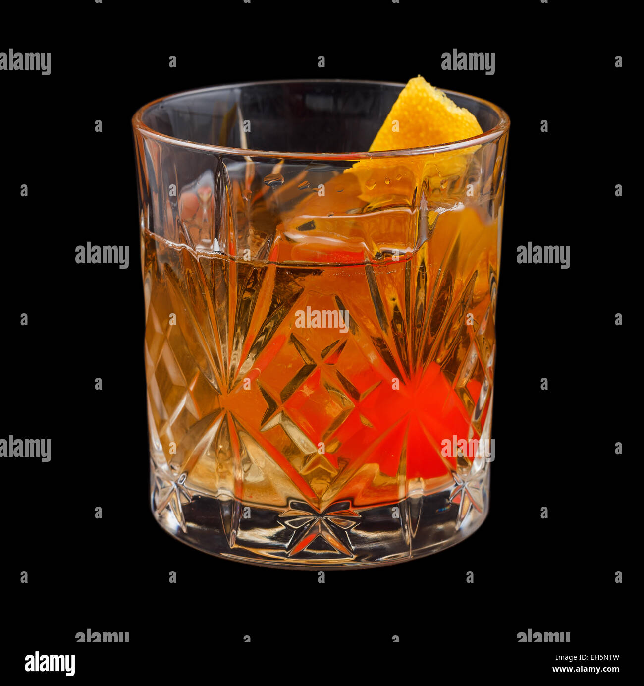 Old Fashioned drink Stock Photo - Alamy
