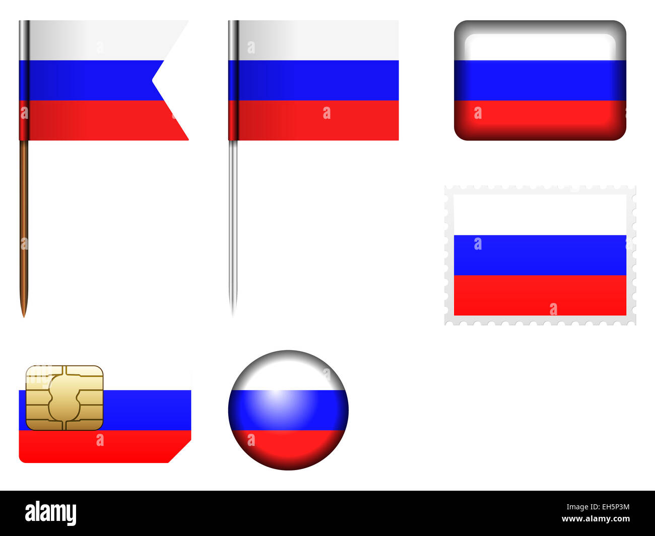 Russia set sign icon hi-res stock photography and images - Alamy