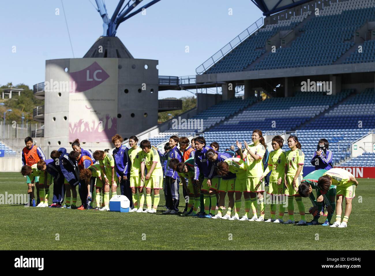 Algarve Stadium, Faro, Portugal. 6th Mar, 2015. Japan team group (JPN ...