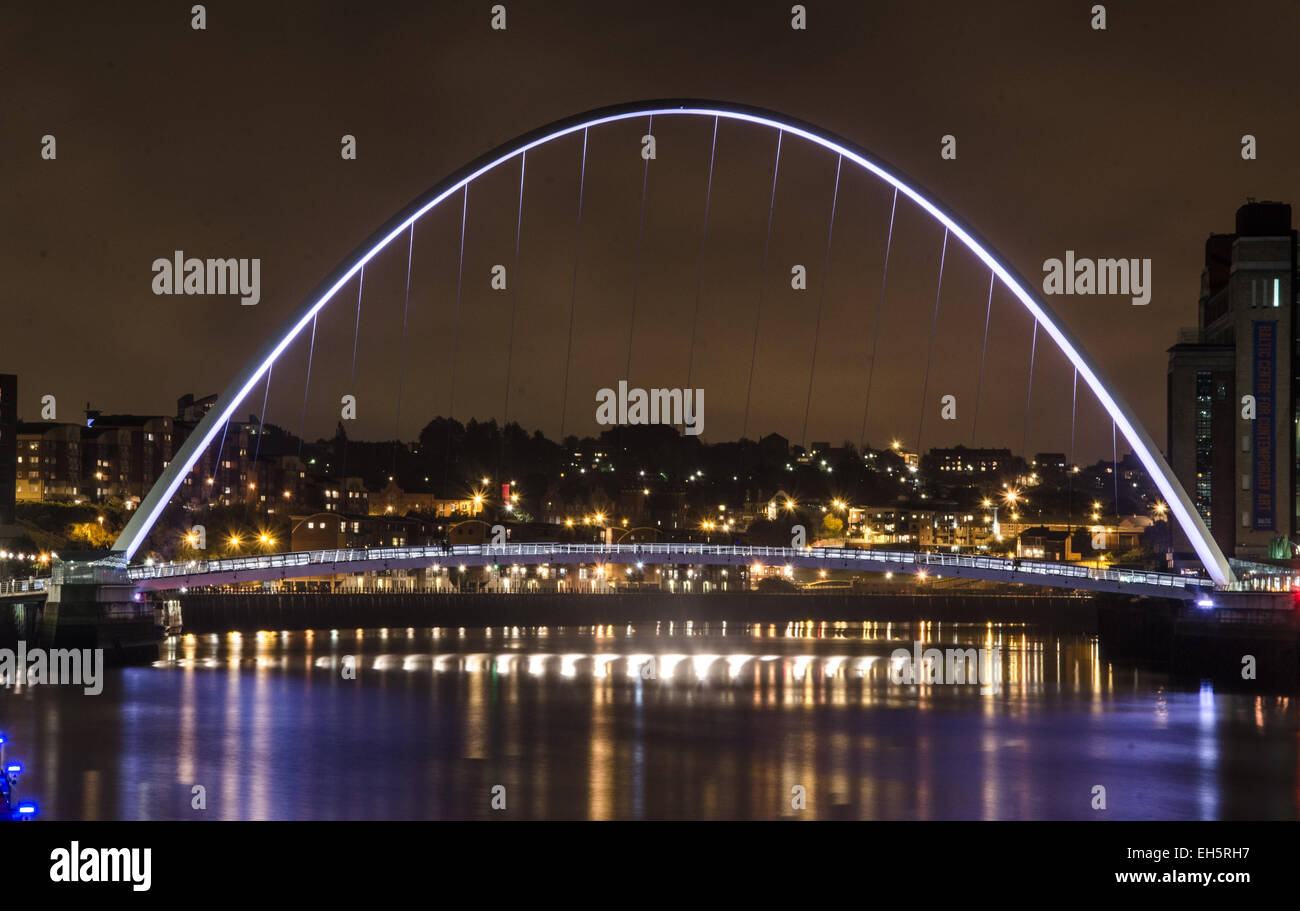 Newcastle by Night Stock Photo - Alamy