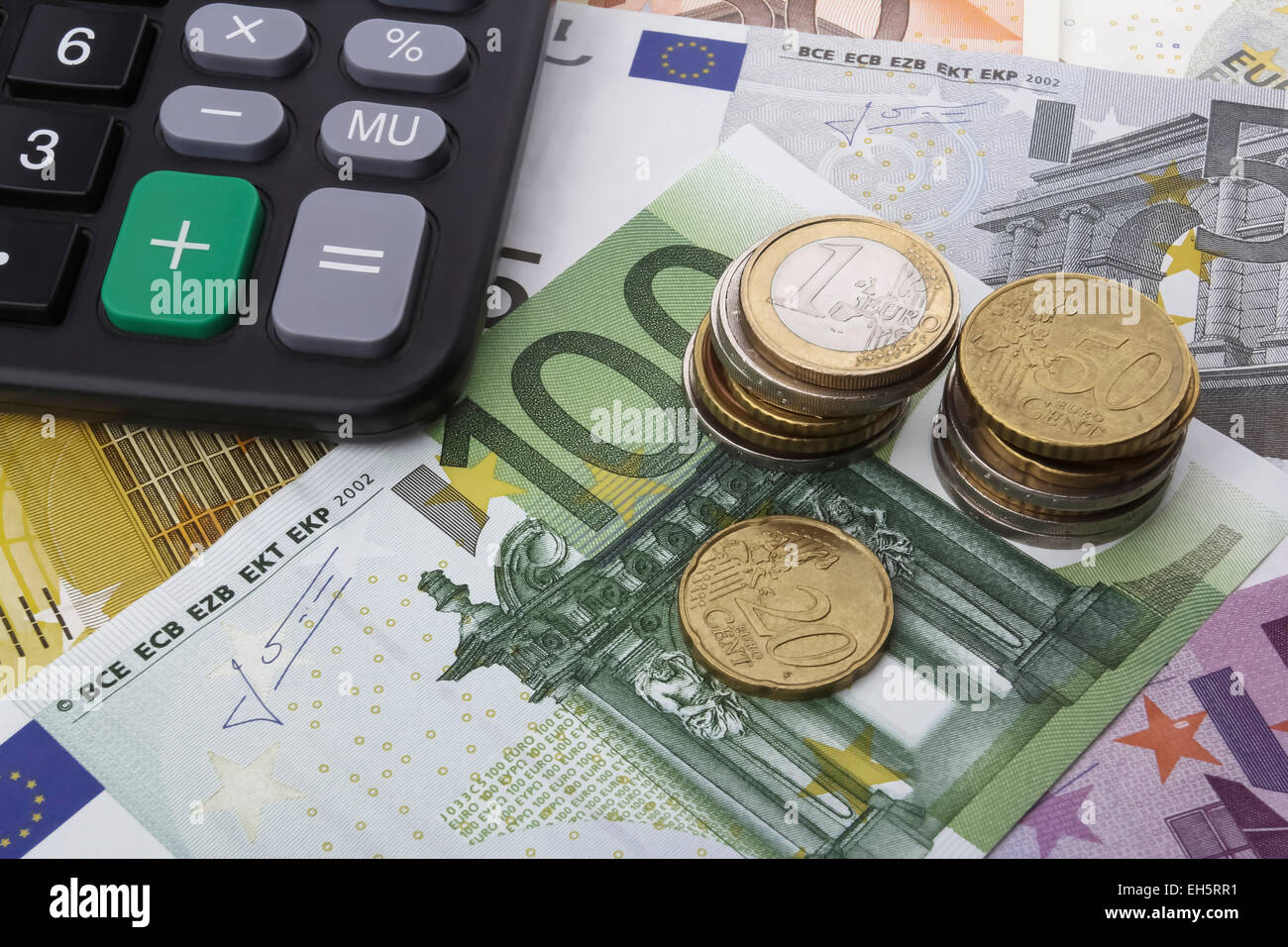 Euros calculator hi-res stock photography and images - Alamy