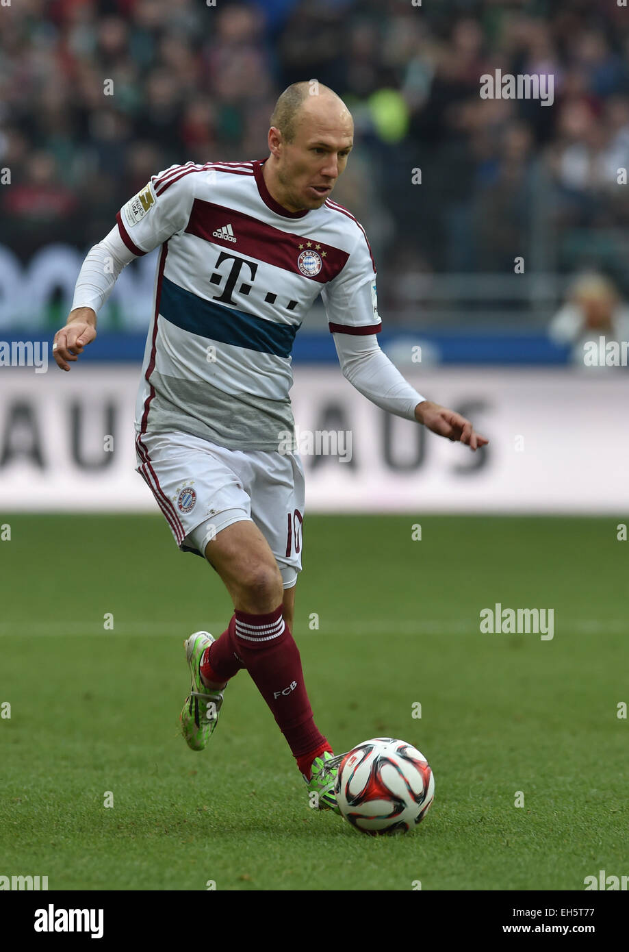 Hanover, Germany. 07th Mar, 2015. Munich's Arjen Robben in action ...