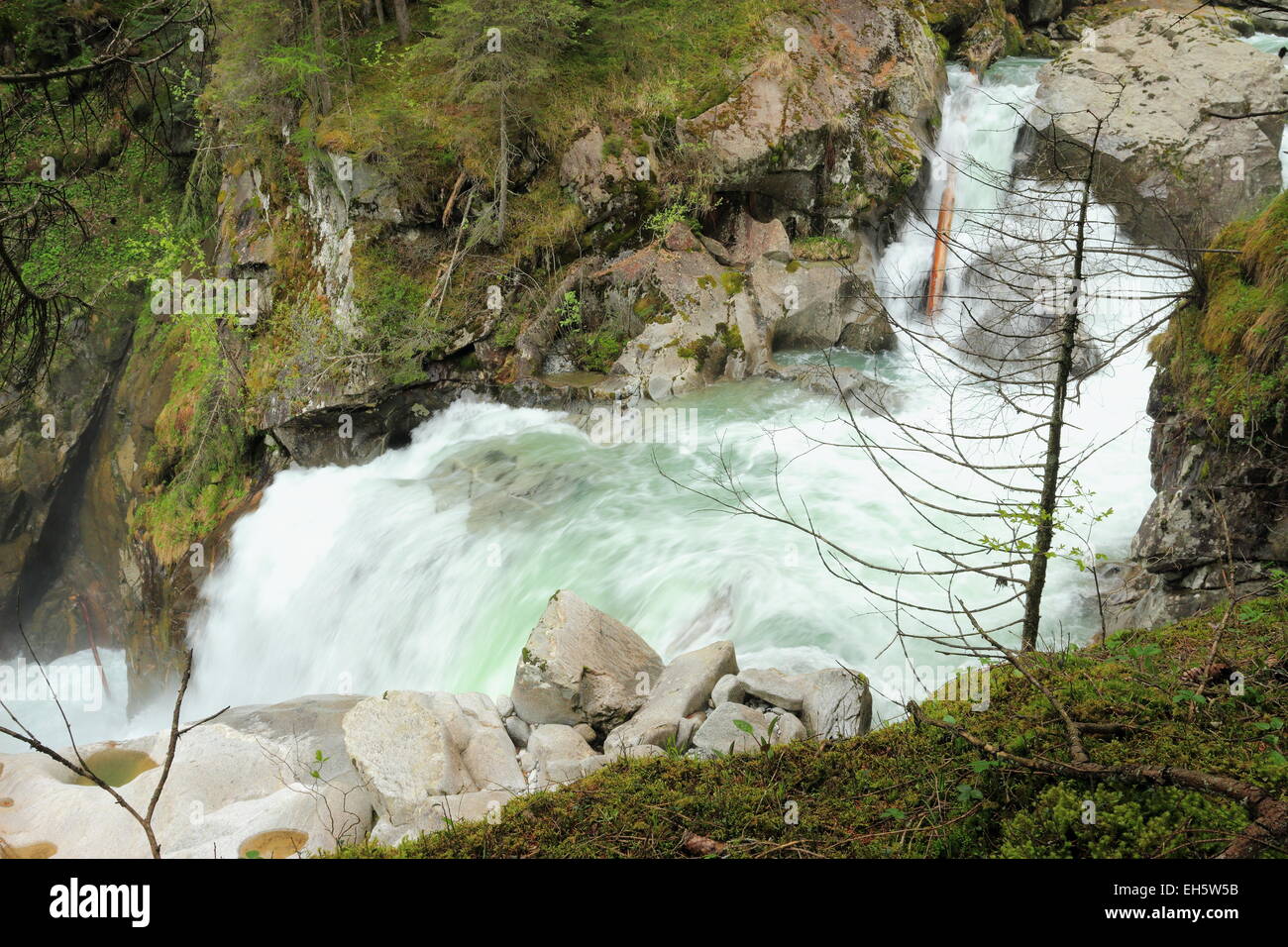 Mountain river landscape, italy Stock Photo - Alamy