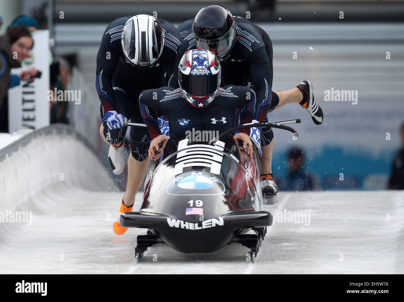 Winterberg, Germany. 07th Mar, 2015. Bobsleigh pilot Nick Cunningham ...