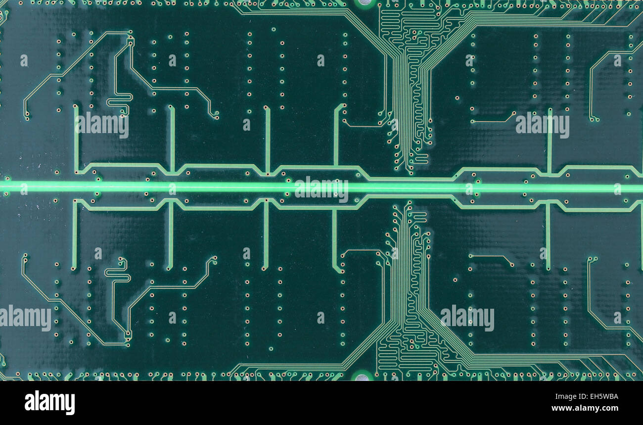 Green of electronic circuit board for the technology background Stock ...