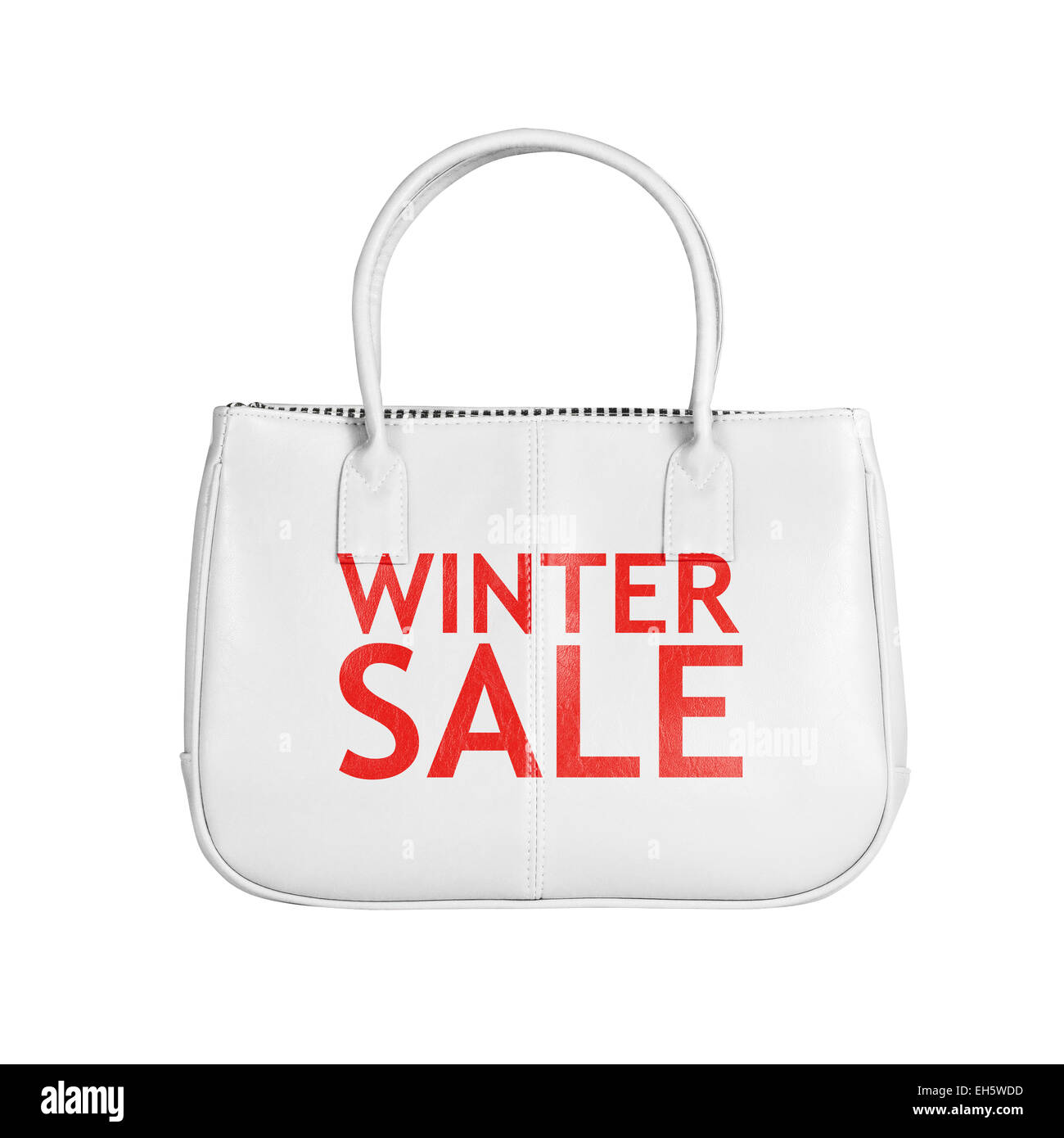 Winter sale bag. Design element isolated on white background with ...