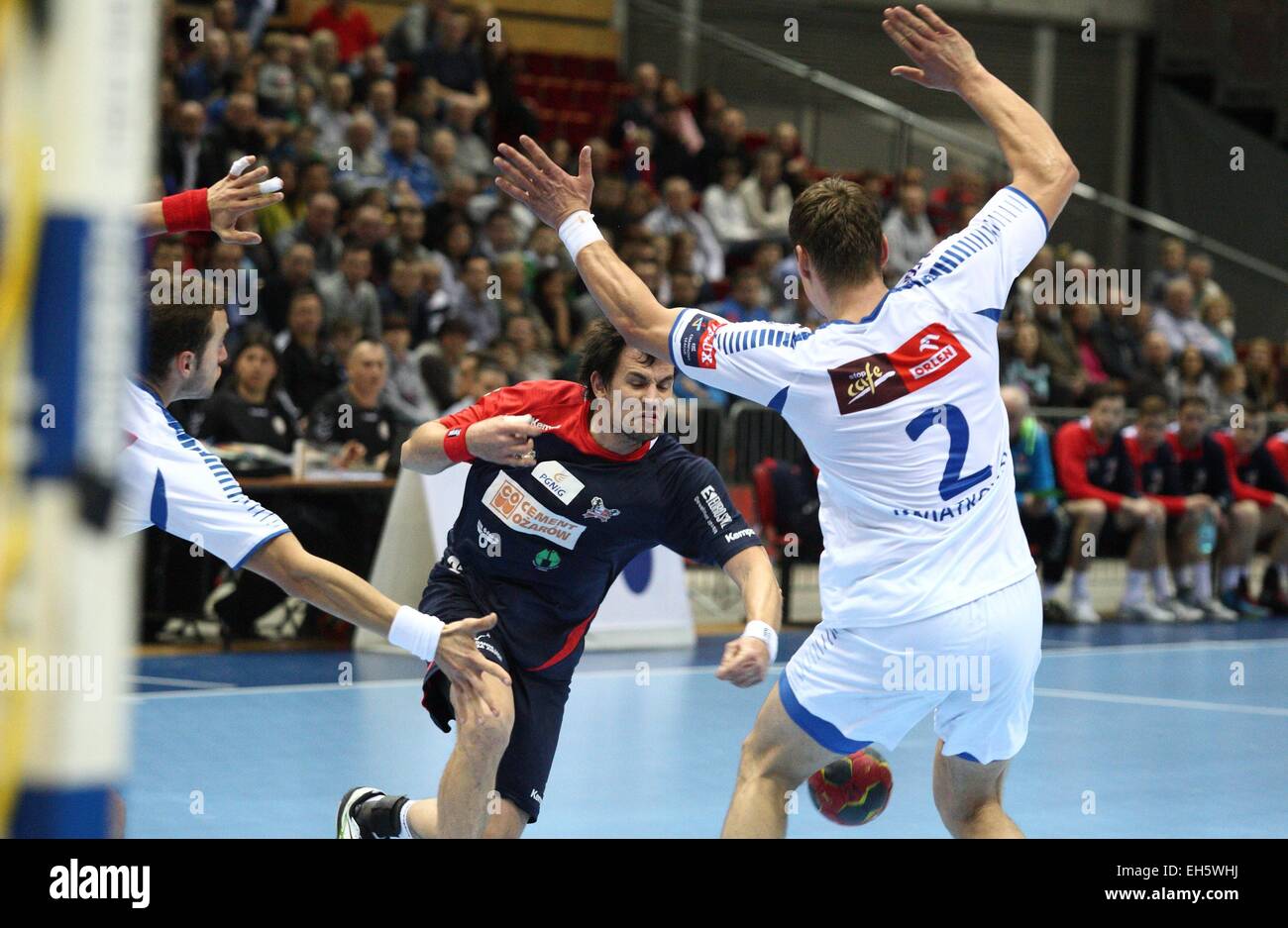 Gdansk, Poland 7th, March 2015 Polish Handball Extraleague game between ...