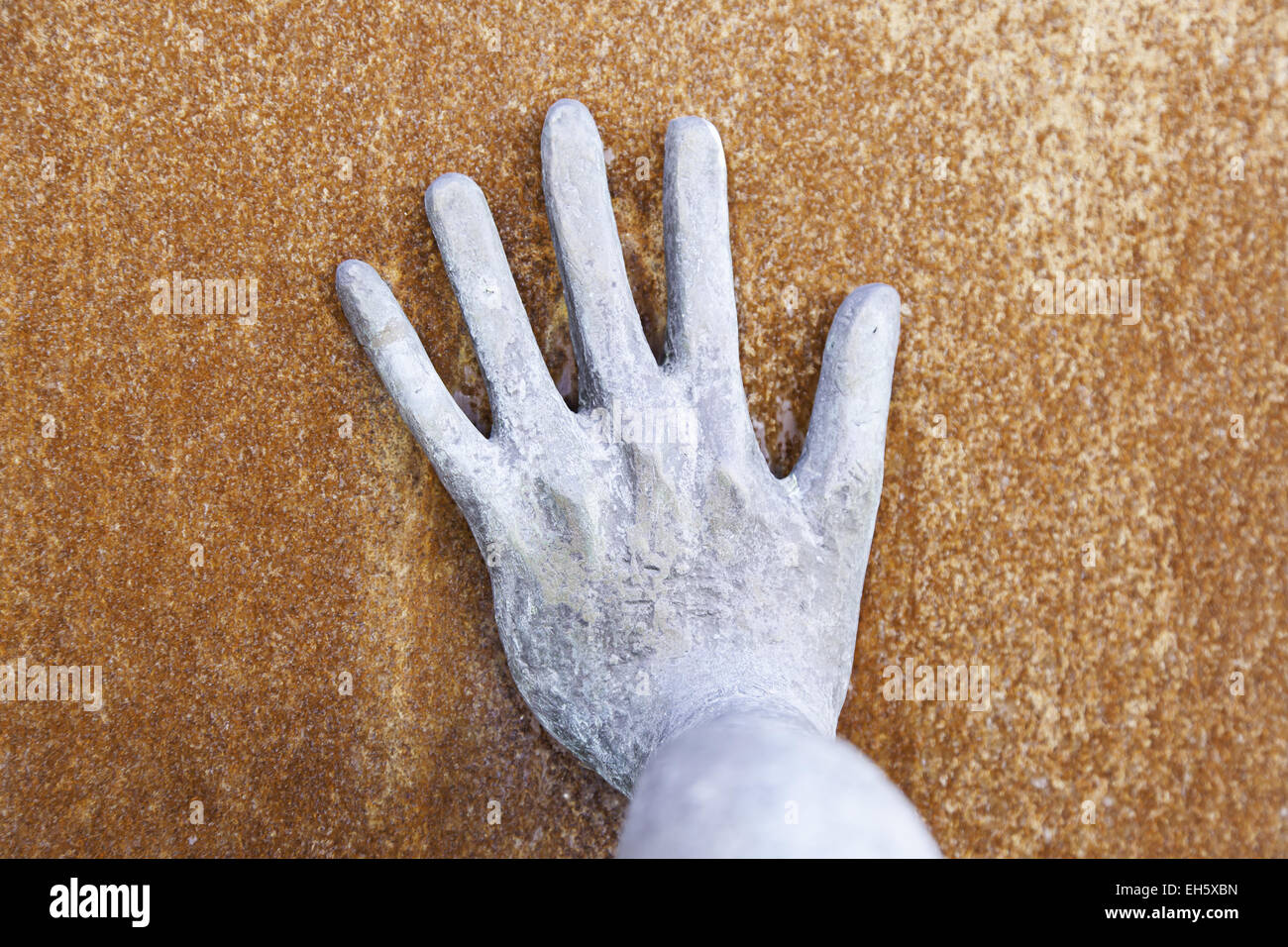 Rusty metal hand detail of a steel arm, texture and rust Stock Photo ...