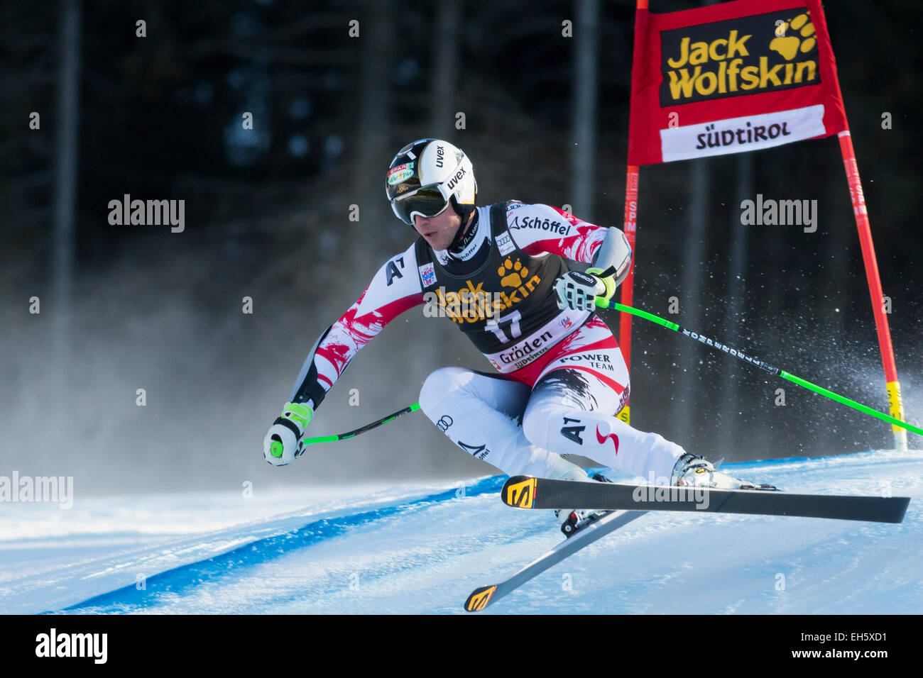 Val Gardena, Italy 20 December 2014. Reichelt Hannes (Aur) competing in the Audi FIS Alpine ...