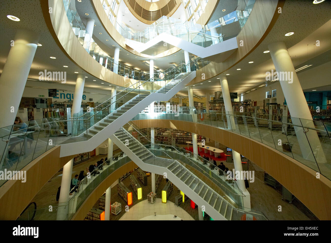 Inside Central Library Liverpool Merseyside UK Stock Photo - Alamy