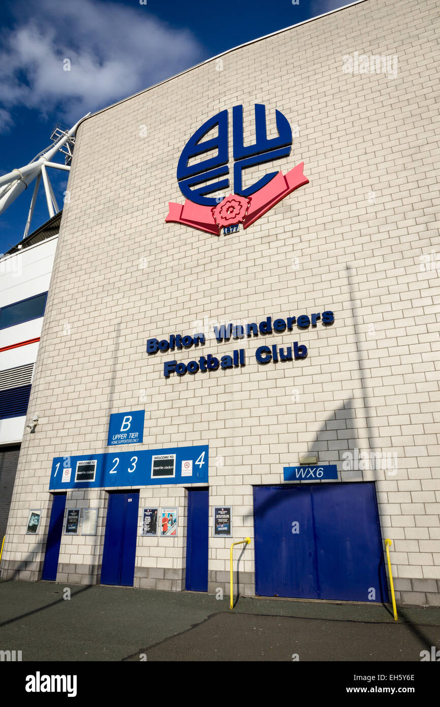 Turnstiles at Bolton Wanderers Reebok Macron Stadium in Horwich, Bolton ...