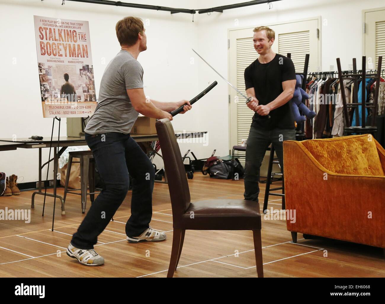 Media day for the Off-Broadway play 'Stalking the Bogeyman,' held at ...