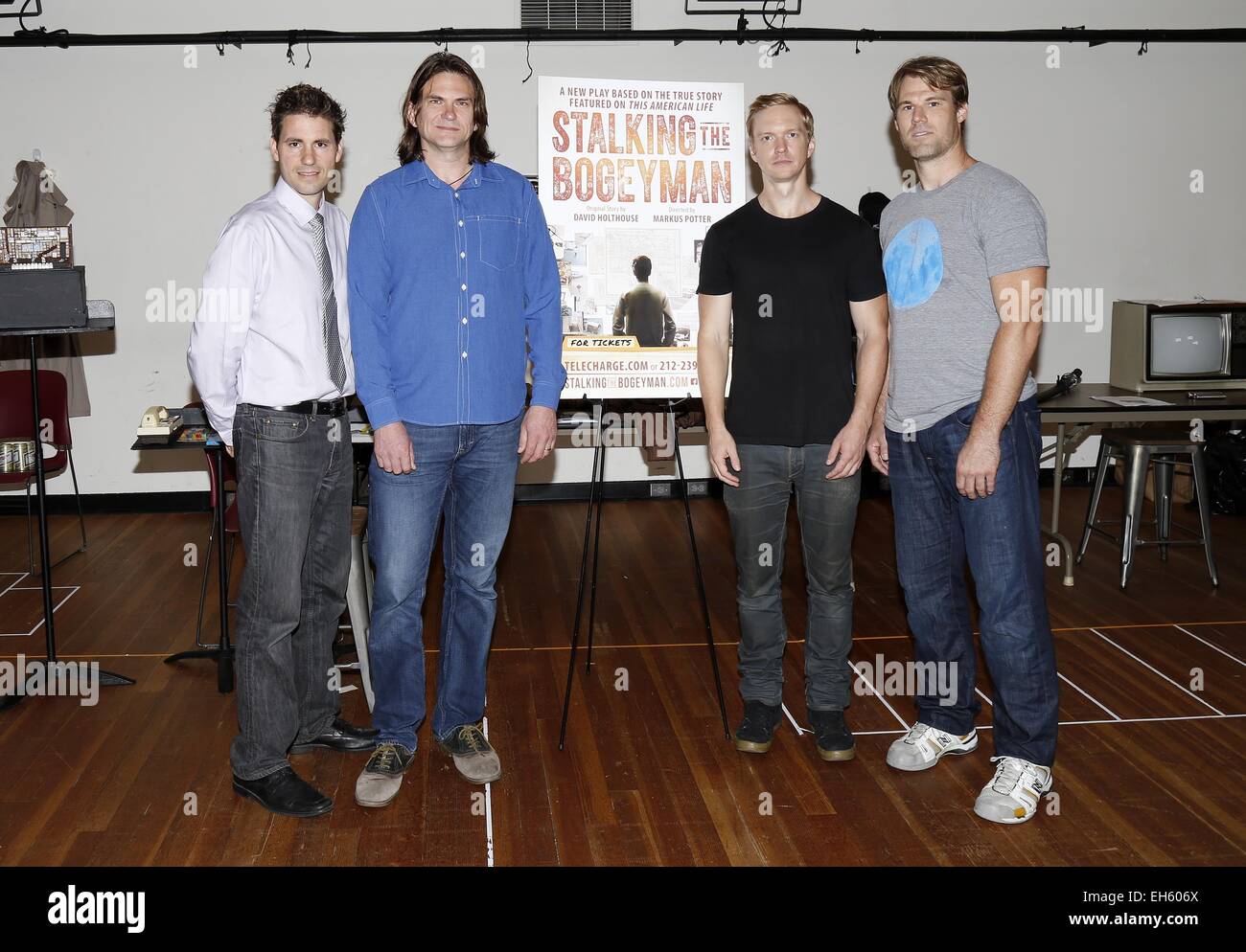 Media day for the Off-Broadway play 'Stalking the Bogeyman,' held at ...