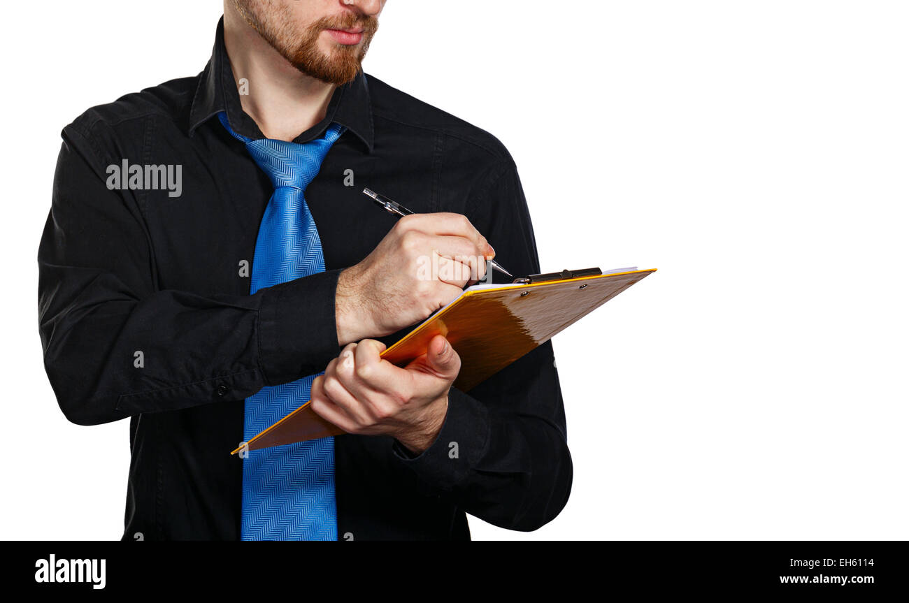 Senior executive holding folder hi-res stock photography and images - Alamy