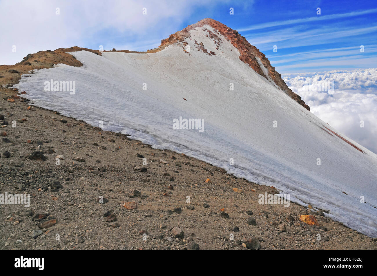 Summit ridge on Iztaccihuatl, Mexico Stock Photo - Alamy
