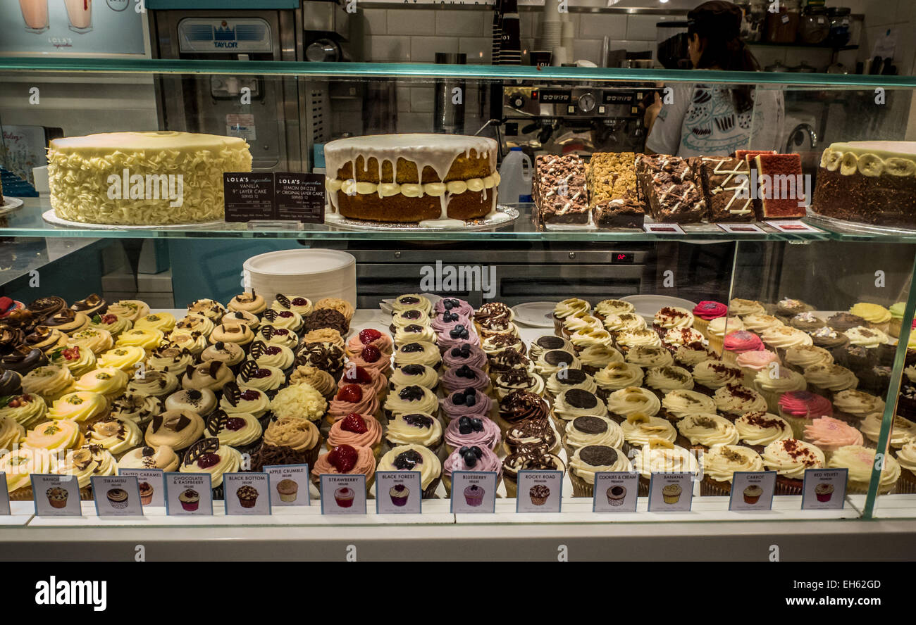 Cupcakes, Selfridges, UK Stock Photo - Alamy