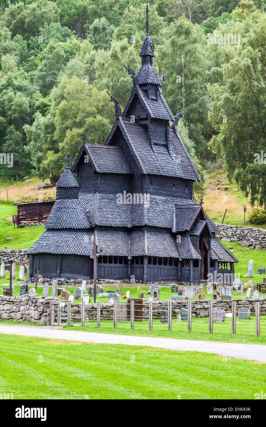 Stave church of st andrew borgund hi-res stock photography and images ...