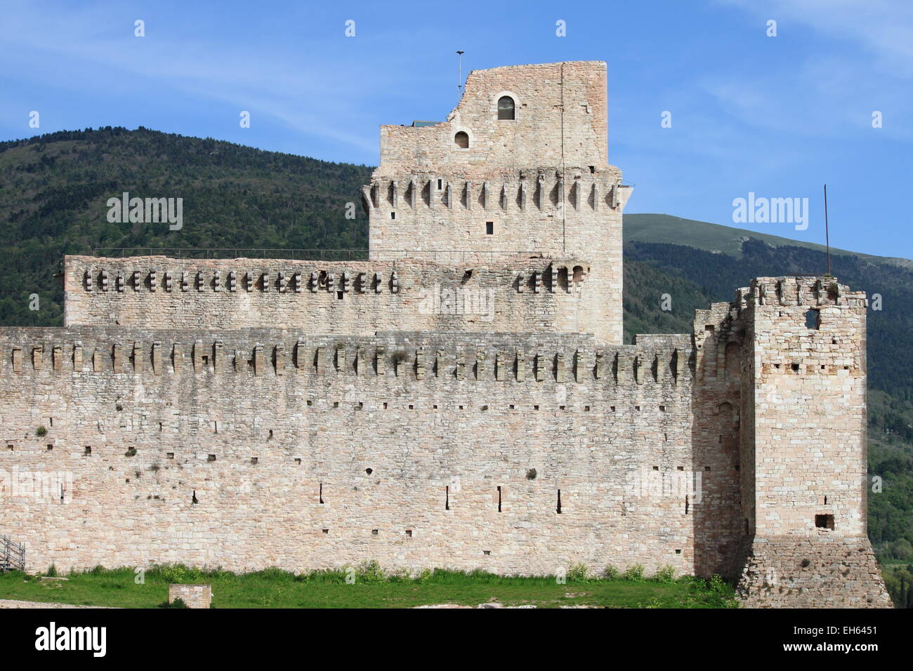 Major Fortress in Assisi, Italy Stock Photo - Alamy