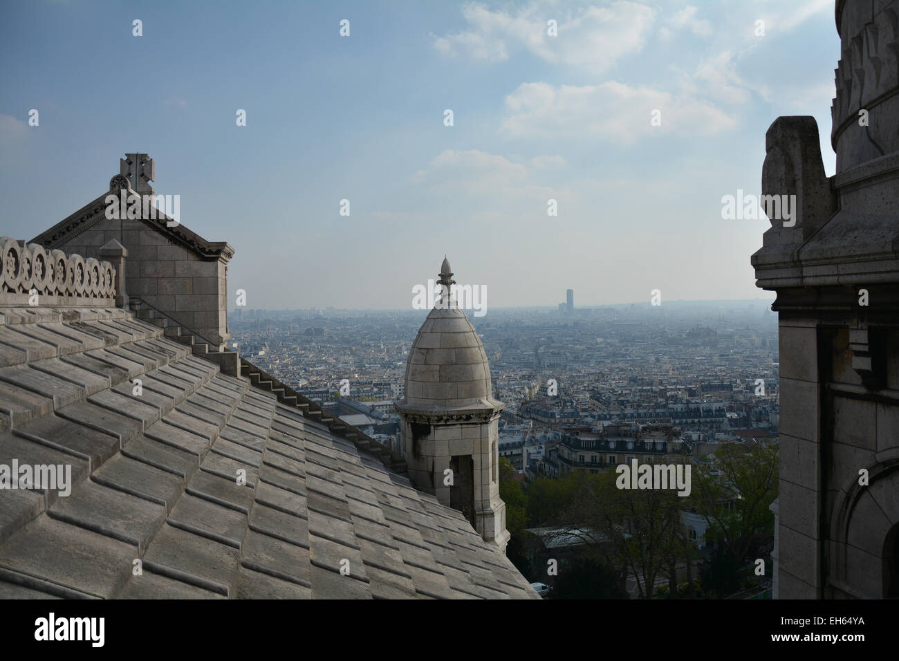 View of sacre coeur from eiffel tower hi-res stock photography and ...