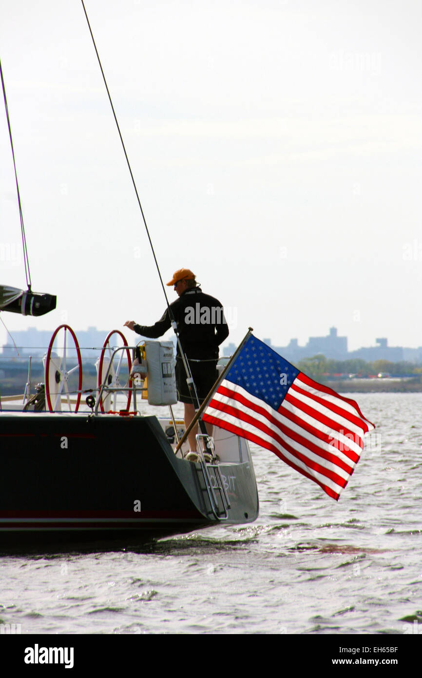 American flag sail hi-res stock photography and images - Alamy