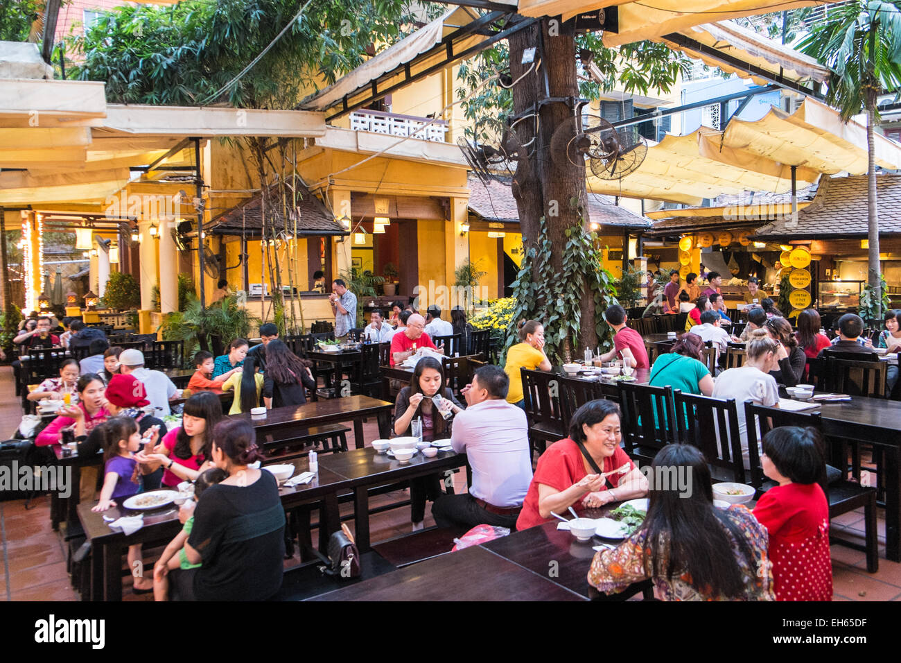 Quan An Ngon Restaurant on 18 Phan Boi Choi Street is a popular ...