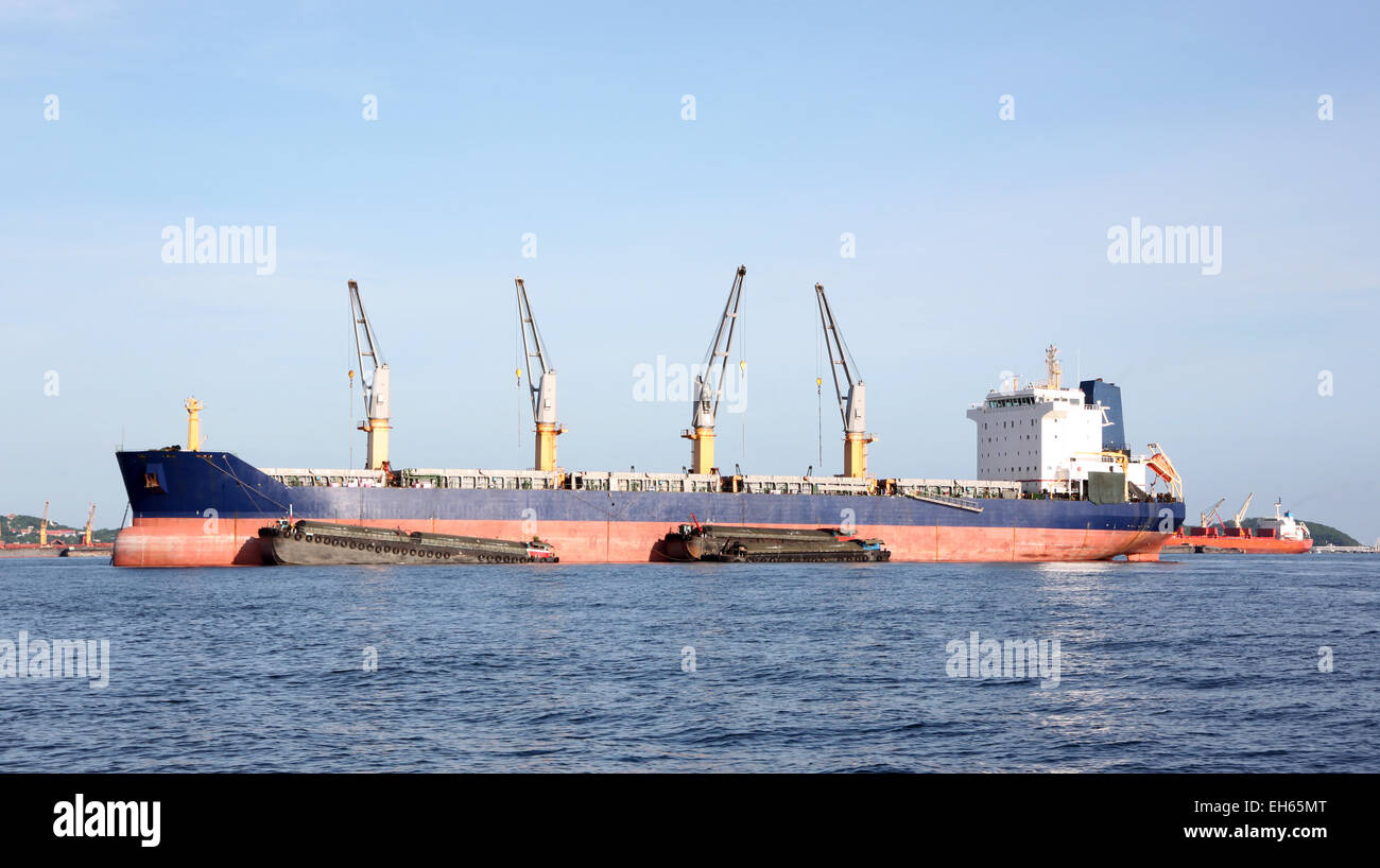 Cargo ship at the sea Stock Photo - Alamy