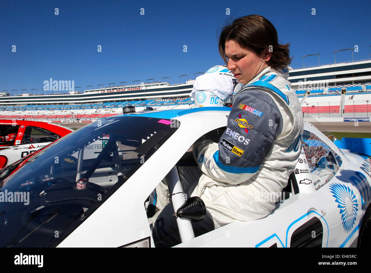 Las Vegas, NV, USA. 7th Mar, 2015. The NASCAR Xfinity Series teams take ...