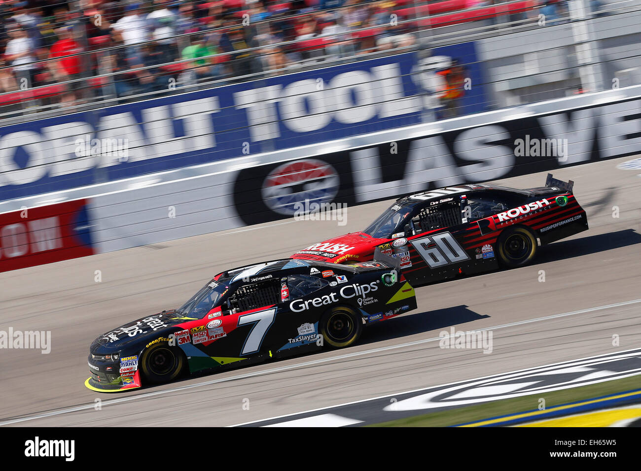 Las Vegas, NV, USA. 7th Mar, 2015. The NASCAR Xfinity Series teams take ...