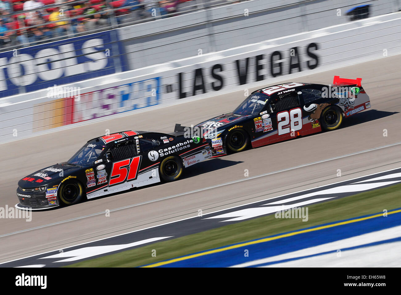 Las Vegas, NV, USA. 7th Mar, 2015. The NASCAR Xfinity Series teams take ...