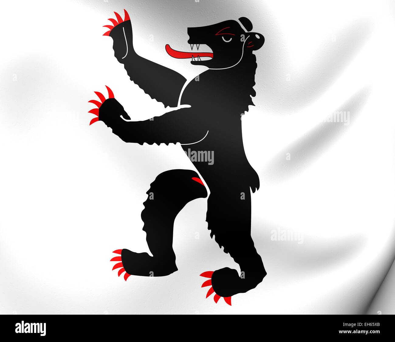 Flag of Appenzell Innerrhoden, Switzerland. Close Up Stock Photo - Alamy