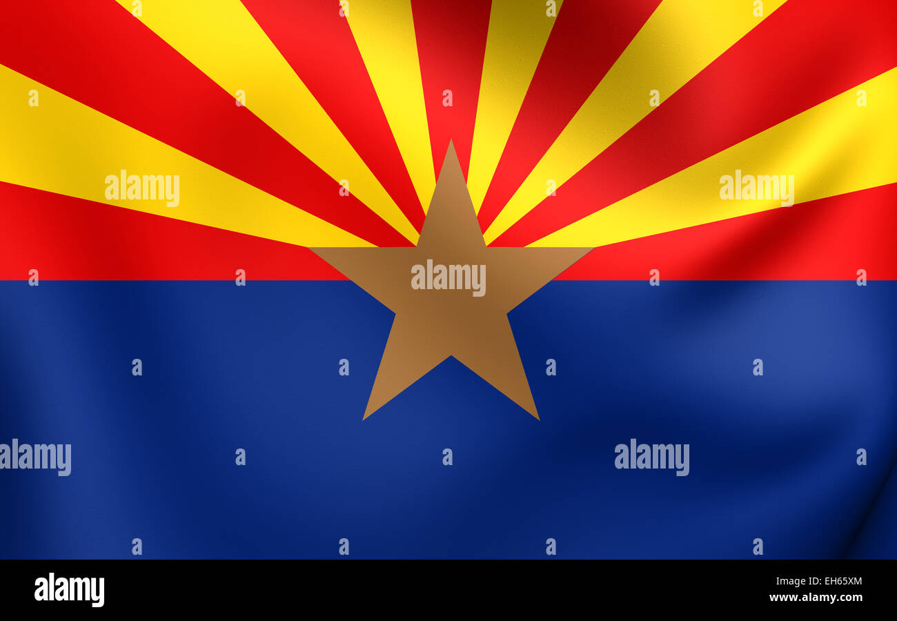 Flag of Arizona, USA. Close Up Stock Photo - Alamy