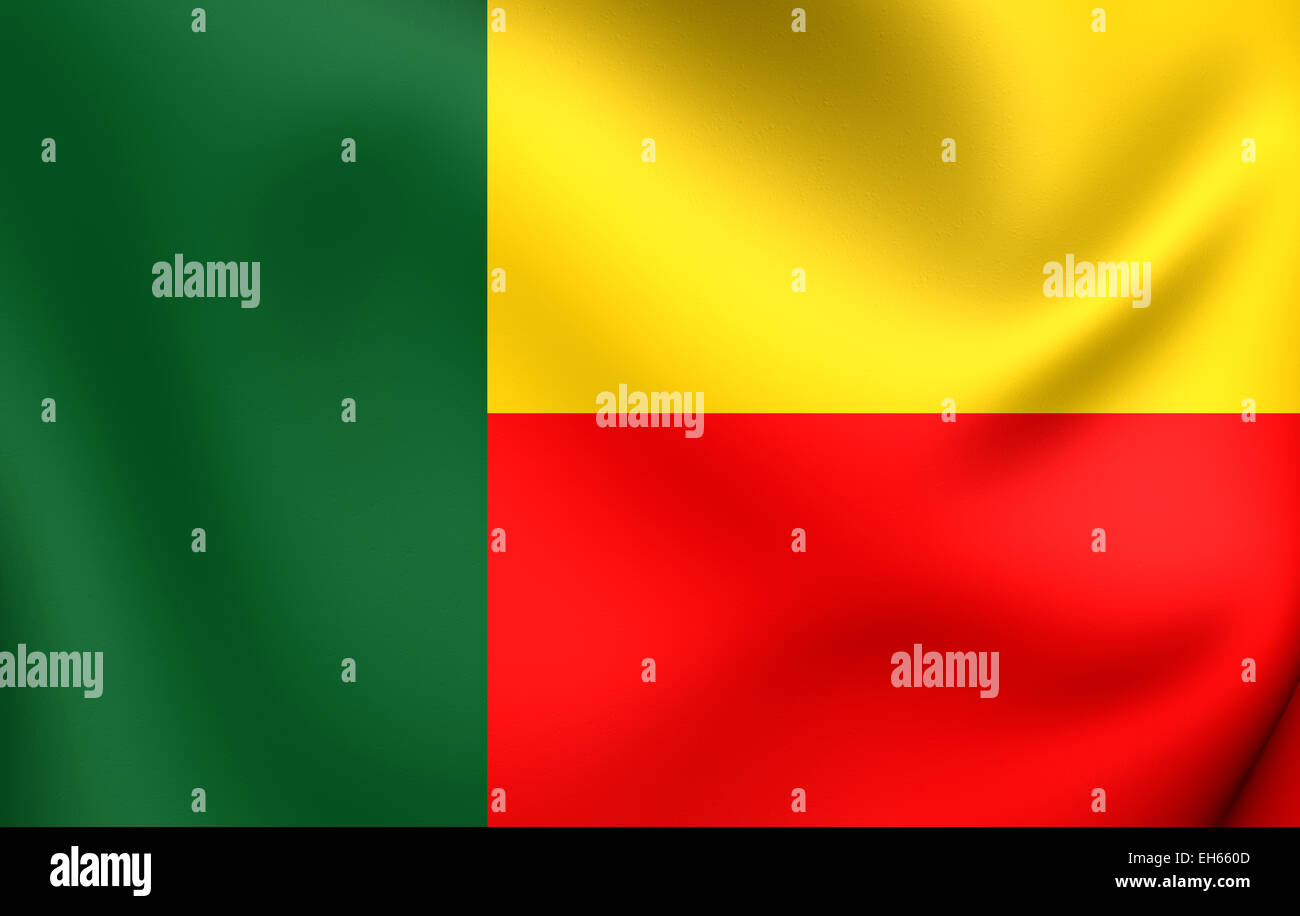 Flag of Benin. Close Up Stock Photo - Alamy