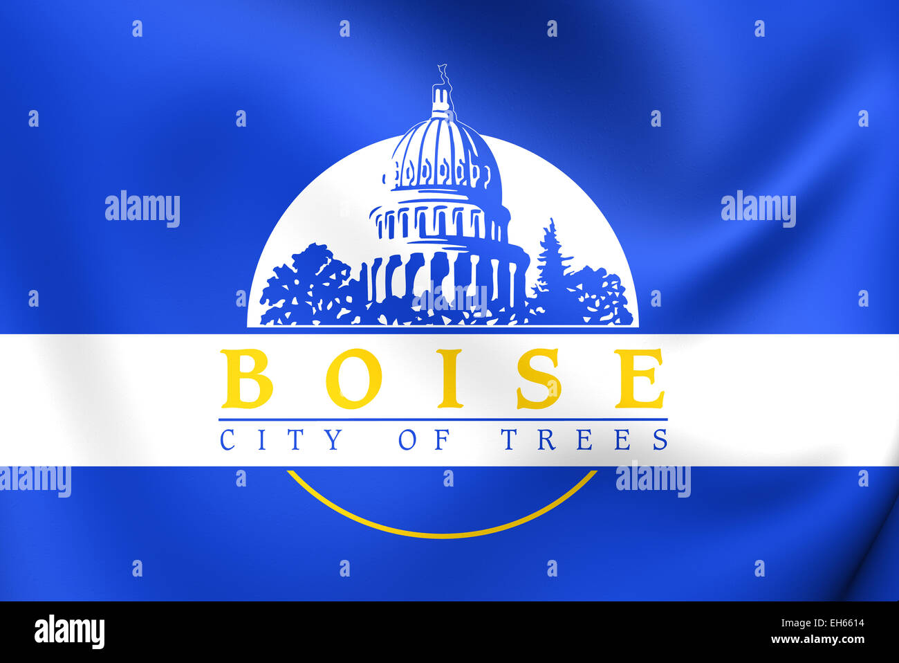 Flag of Boise, USA. Close Up Stock Photo - Alamy