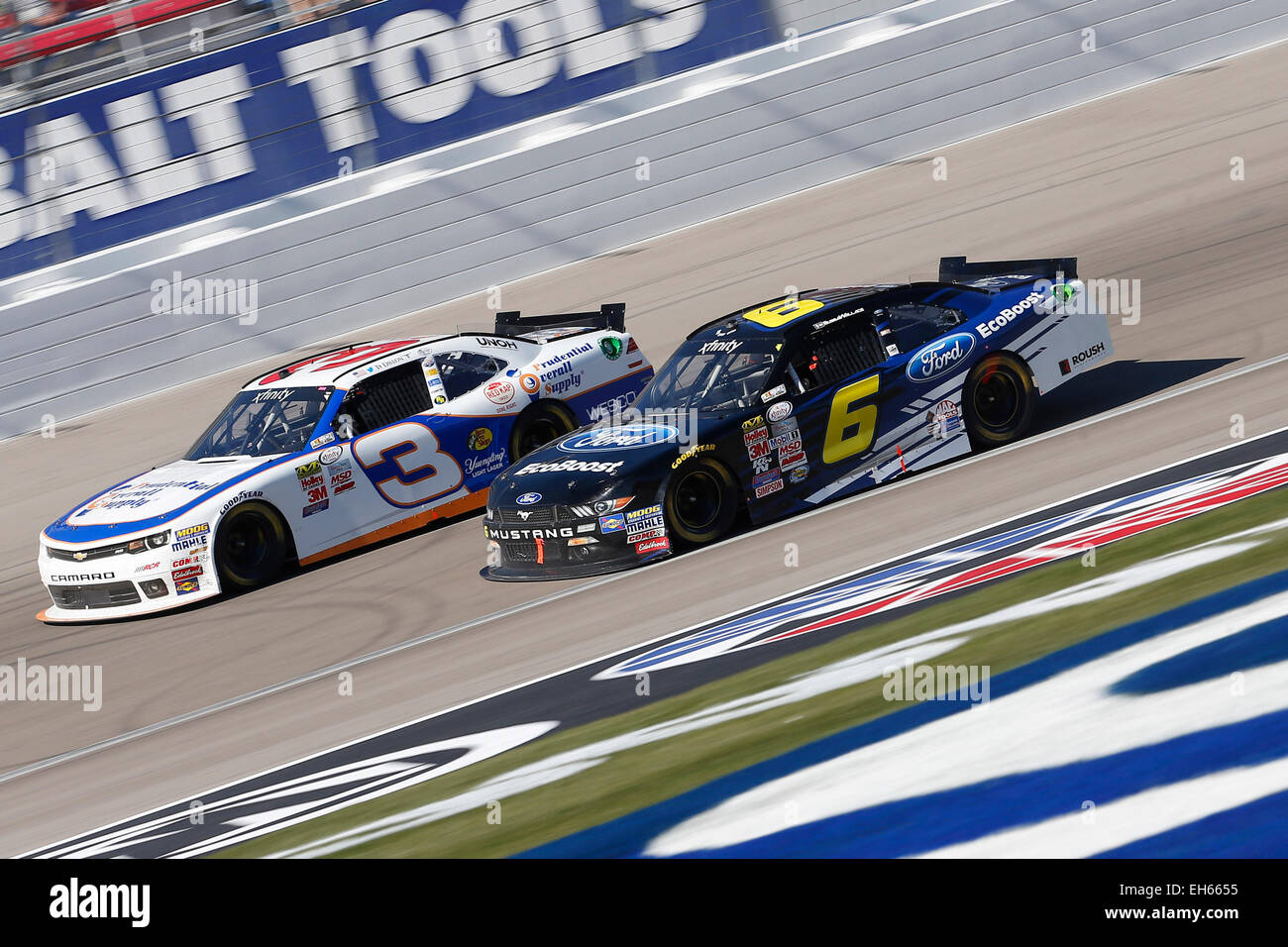 Las Vegas, NV, USA. 7th Mar, 2015. The NASCAR Xfinity Series teams take ...