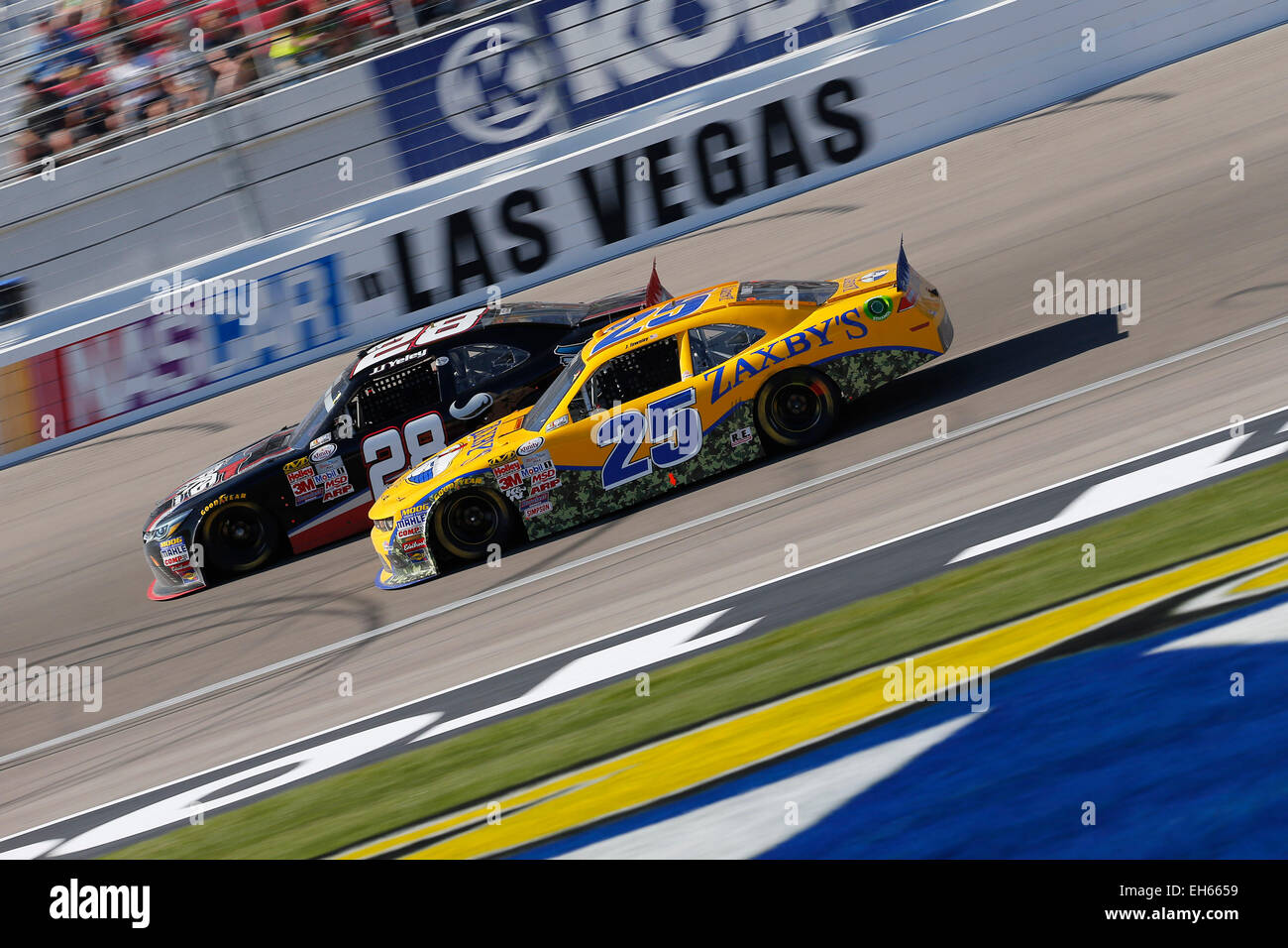 Las Vegas, NV, USA. 7th Mar, 2015. The NASCAR Xfinity Series teams take ...