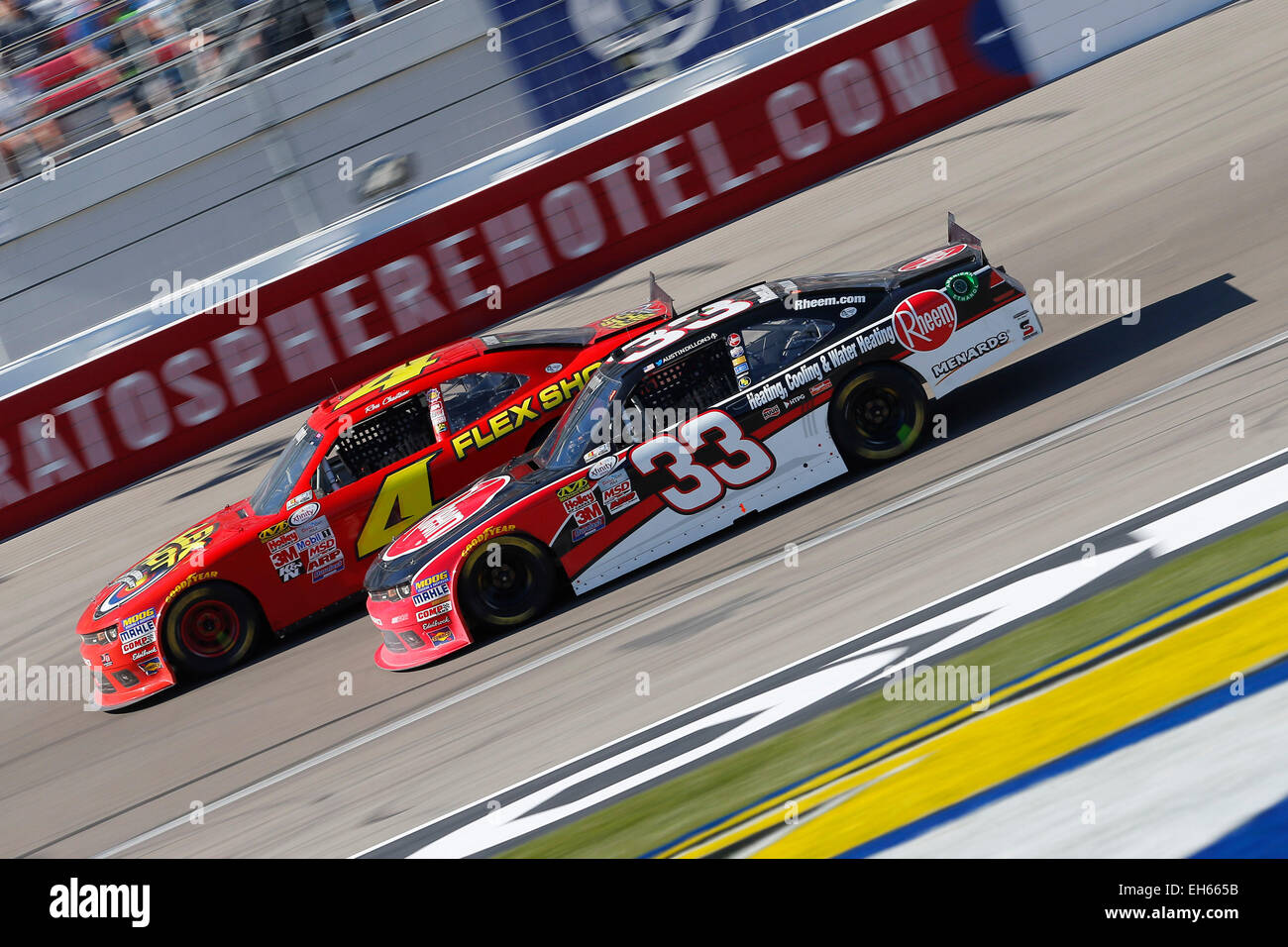 Las Vegas, NV, USA. 7th Mar, 2015. The NASCAR Xfinity Series teams take ...
